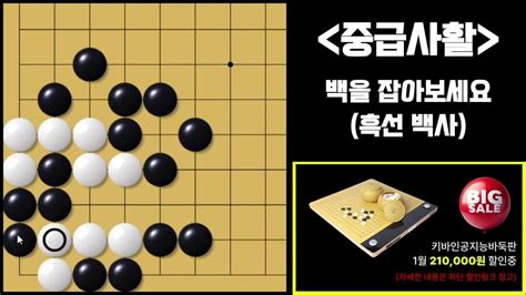 중급사활 백을 잡아보세요 나의 돌의 희생은 더 큰 이득을 가져올겁니다 Youtube