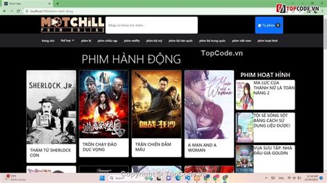 Full Source Code Web Phim Viết Bằng Reactjslaravelredisbosstrapmysql
