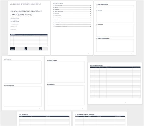 Free Standard Operating Procedure Template Word 20 Toptemplate My Id