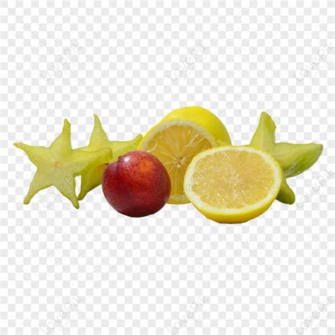 신선한 녹색 별 과일 세 조각과 자몽과 사과 세트익은화려한 Png 일러스트 무료 다운로드 Lovepik