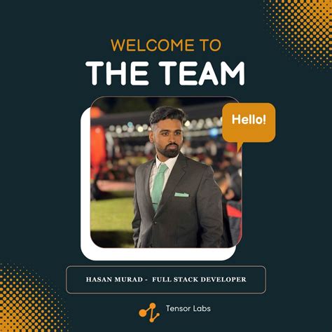 Hasan Murad On Linkedin Fullstackdeveloper Tensorlabs