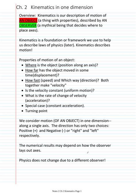 Pdf Ch 2 Kinematics In One Dimension Dokumen Tips