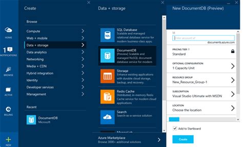 Setting Up Microsoft Azure DocumentDB