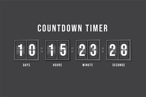 Premium Vector Countdown Timer Vector Illustration