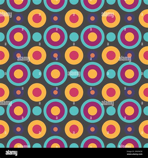 Seamless Pattern Circle Geometric Shape Design Of Abstract Texture Background Illustration Stock