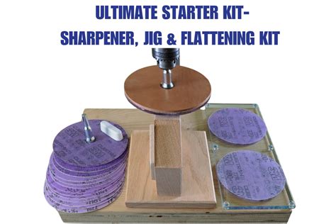 Drill Press Sharpener Ultimate Starter Kit With Sharpener Jig And Flat — Taylor Toolworks