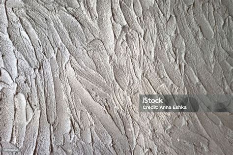 신선한 콘크리트의 고르지 않은 회색 질감 오래된 시멘트 수평 벽 디자인과 장식을위한 석고 벽 질감 추상 시멘트 벽 텍스처 배경 텍스트의 공간을 복사합니다 0명에 대한 스톡