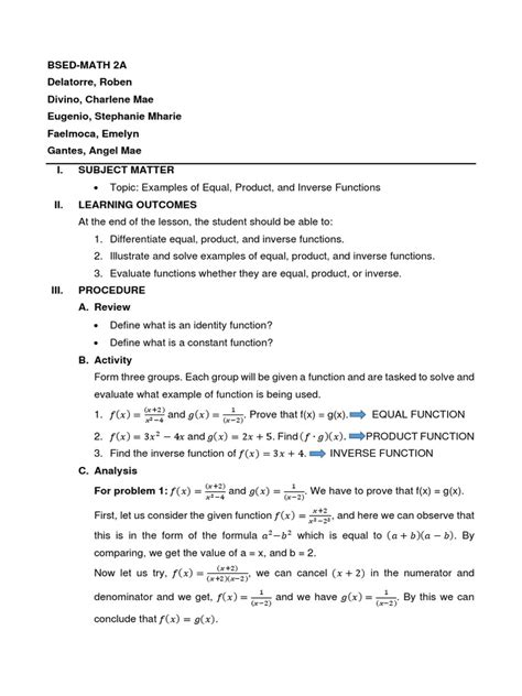 Logic Course Outline Pdf Multiplication Function Mathematics