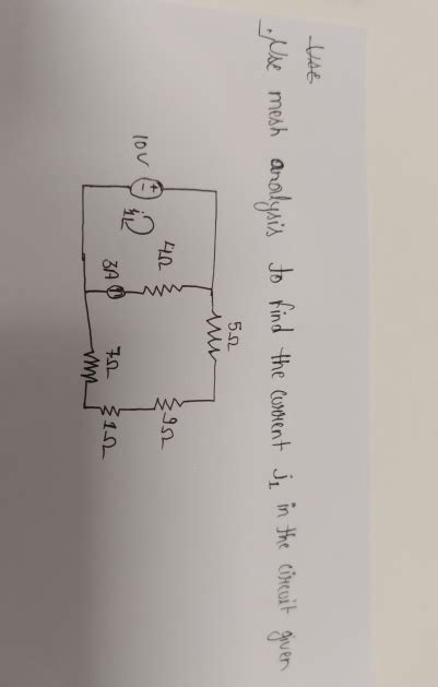 Useuse Mesh Anolysis To Find The Current J1 ﻿in The