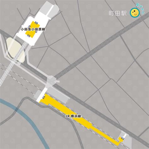 町田駅 乗り入れ路線図 小田急線横浜線 と周辺マップ 駅ずかん
