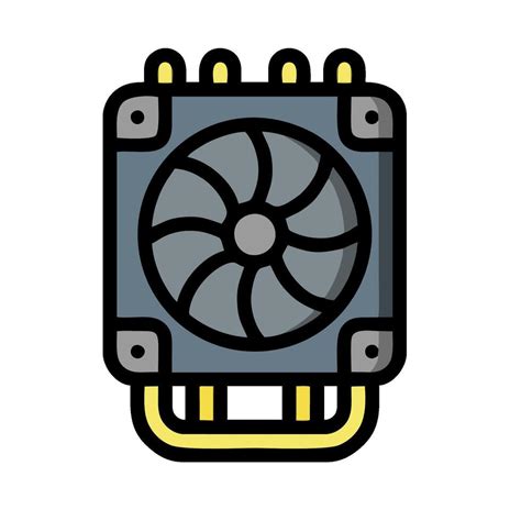 Cpu Cooler Icon Illustration 50458364 Vector Art At Vecteezy