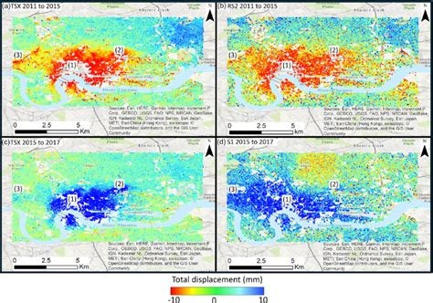 The Spatial Extent Of The Insar Datasets Features Of Note Are 1 Download Scientific Diagram