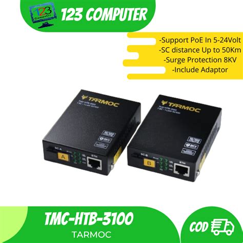 Media Converter Fiber Optic Tarmoc Tmc Htb 3100 Netlink Htb3100 1fo 1lan 10 100 Media Converter