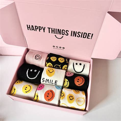 Smiley Socks T Set By Happy Boxx