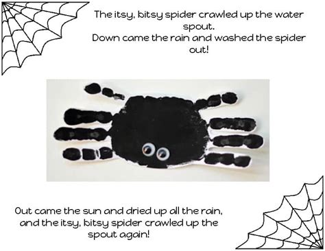 Itsy Bitsy Spider Handprint Craft By Amanda Hoobler Tpt