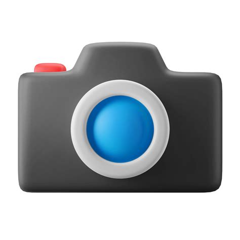 Simple Camera Photo Image Symbol User Interface Theme Minimal 3d Icon Illustration Render