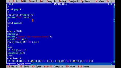 C Program Infix Expression To A Postfix Conversion Code With C