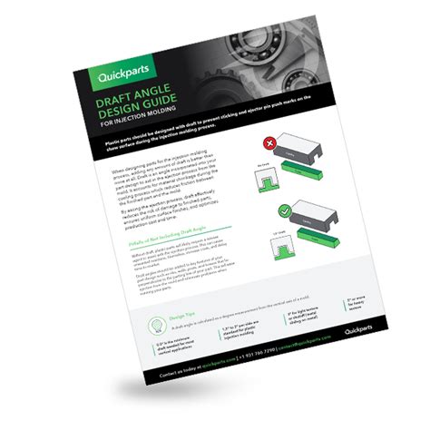 draft angle design guide quickparts