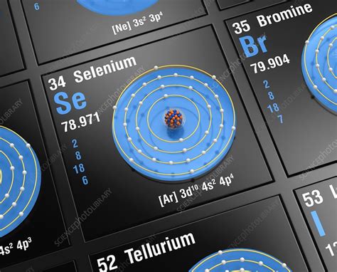 Selenium Atomic Structure Stock Image C045 6375 Science Photo Library