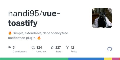 Github Nandi95vue Toastify 🔥 Simple Extendable Dependency Free