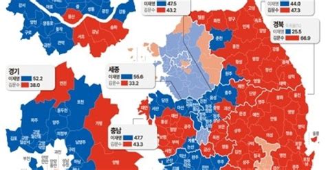 [그래픽] 2025 대선 제21대 대통령 선거 지역별 결과 100 개표
