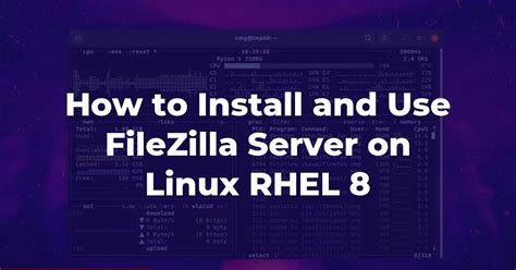 How To Install And Use Filezilla Server On Linux Rhel 8