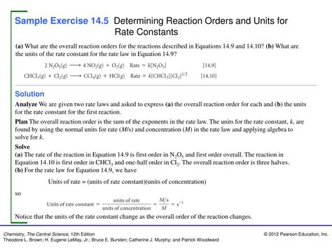 Ppt Sample Exercise 14 1 Calculating An Average Rate Of Reaction