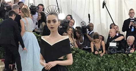 Lily Collins Looks Picturesque As She Dresses To The Met Heavenly Bodies Theme