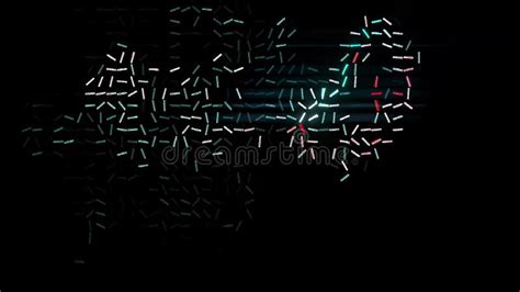 Colorful Particles Flowing On A Black Background Stock Video Video Of Colorful Black 341561477