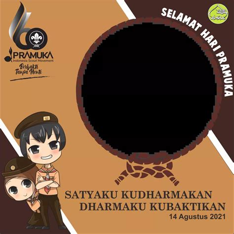 Scouts Day Clipart Vector Indonesian Scout Day Pramuka Indonesia Twibbon Frame Png And Psd Scout