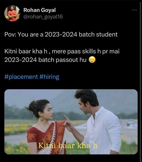 Placements Hiring Meme Memes Programming Engineering 2023batch