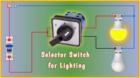 Selector Switch For 2 Lights Electrical Simulation Youtube