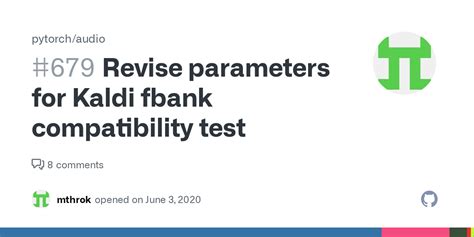 Revise Parameters For Kaldi Fbank Compatibility Test · Issue 679