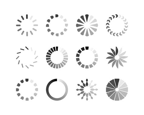 Premium Vector Collection Loading Bar Status Icon Vector Illustration Set Of Vector Loaded