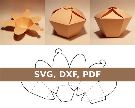 Cupcake Box Template Printable Box Template Diy Box T Box
