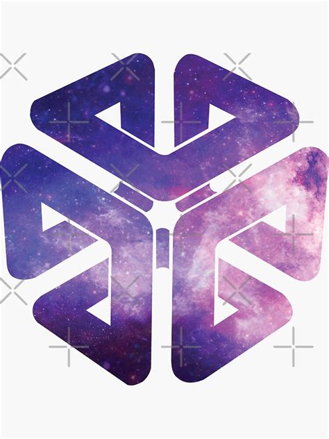 Silicon Graphics Sgi Cube Logo Pastel Galaxy Sticker For Sale By