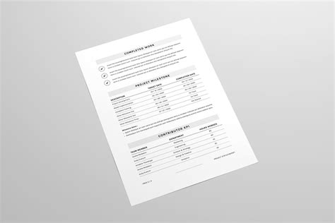 Project Status Report Template MS Word Template Indesign Etsy Australia