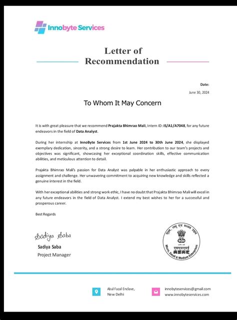 prajakta mali on linkedin dataanalytics internship careergrowth thankful innobytesservices…