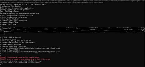 Cant Join Any Servers · Mccteam Minecraft Console Client · Discussion 2143 · Github