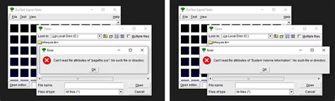 Tgfiledialog Multiple Cant Read File Attributes Errors On Windows