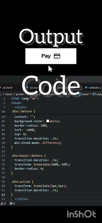 Button Animation In Html Css Coding Frontendcourse Webdesign Htmlcss Code Programming