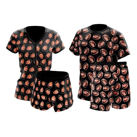 Kit Pijama De Casal Com Foto Personalizado Traje Para Dormir E Pijamas Pijamas Shopee Brasil