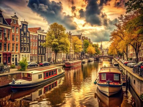 A Timeless Journey Through Amsterdams Canals A Vintage Canal Boat Trip