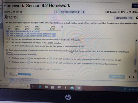 Solved Save Homework Section 9 2 Homework Score 0 71 Of 1