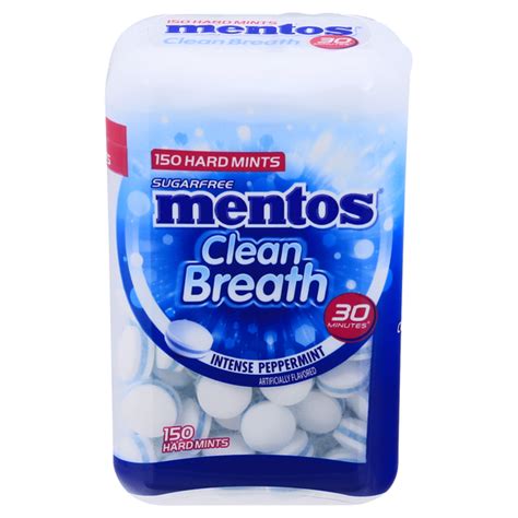 Save On Mentos Clean Breath Sugar Free Intense Peppermint Hard Mints Order Online Delivery Giant