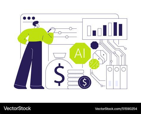 Ai Backed Automated Bookkeeping Abstract Concept Vector Image