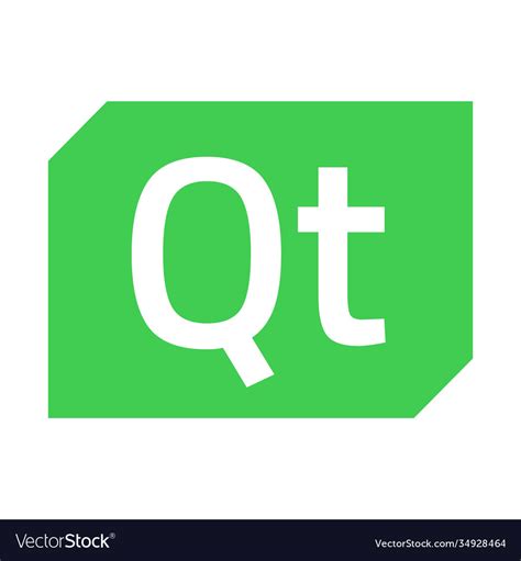 Qt Framework Logo Royalty Free Vector Image Vectorstock