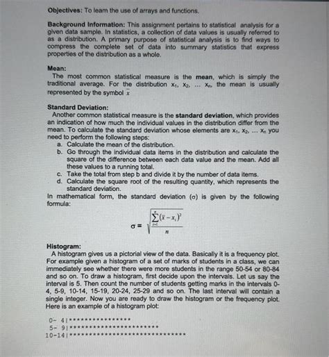 Solved Standard Deviation Another Common Statistical