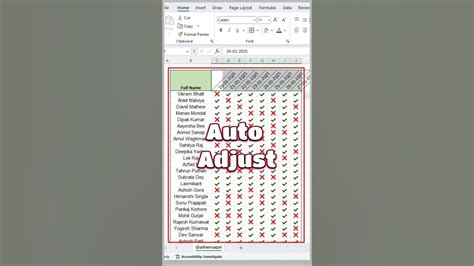 Auto Adjust Column Using Shortcuts L Rotate Text In Excel To Adjust The Header Excelshorts
