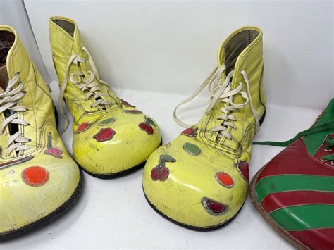 Lot 74 Three Pairs Of Vintage Clown Shoes